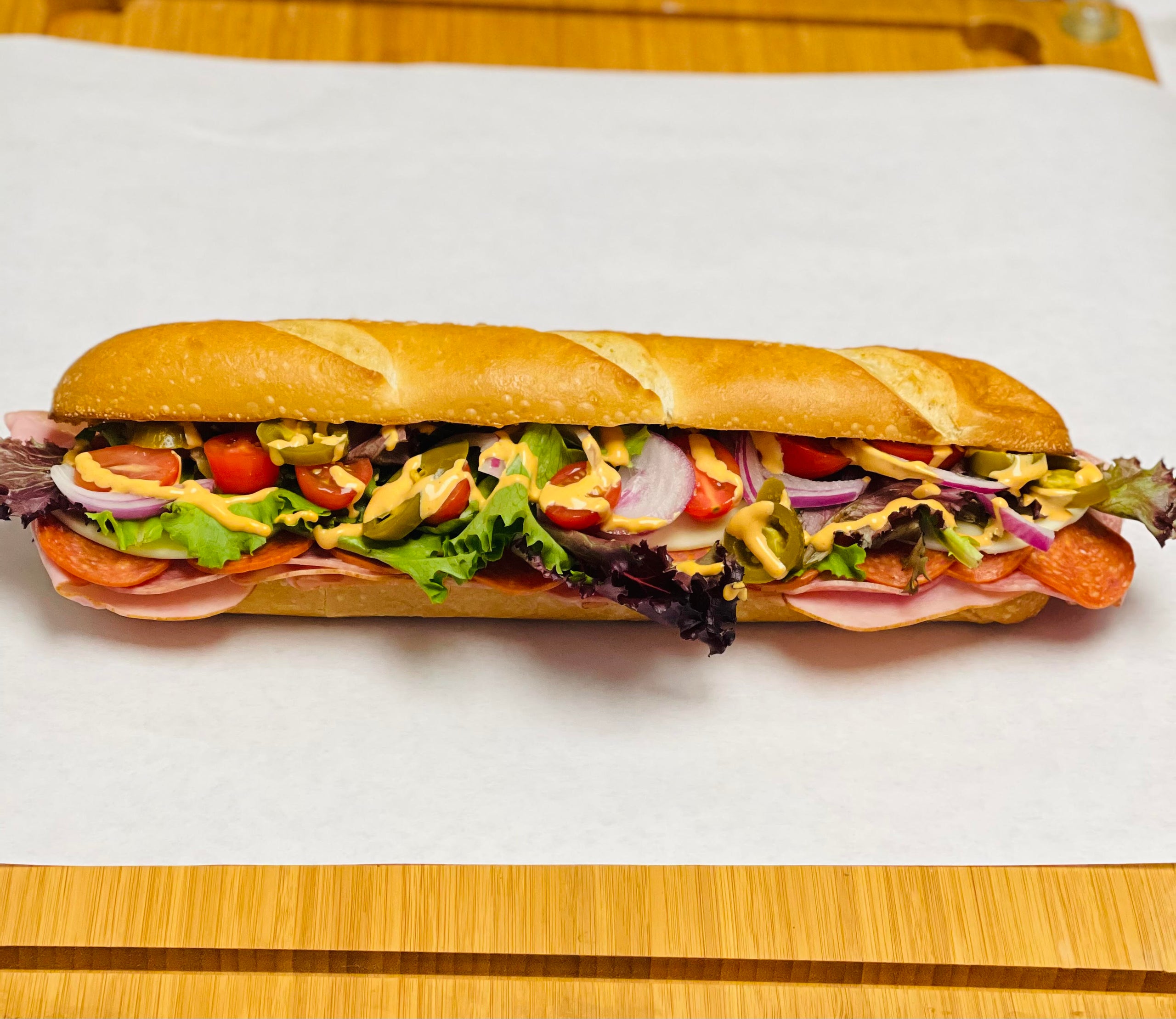 14 inch Submarine Sandwich | Jersey Giant Pizza